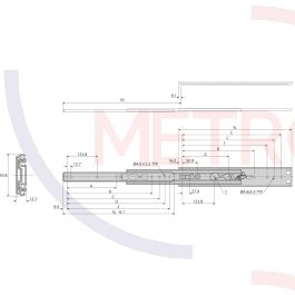 Accuride DZ3307 Drawer Runners and Slides with Lock Out and Front ...